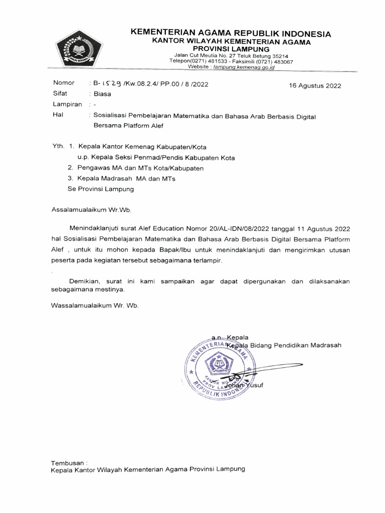 Sosialisasi Platform Alef-1 | PDF