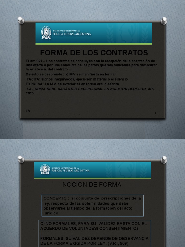 Formas de Contratos: Tipos y Requisitos | PDF | Política | Derecho