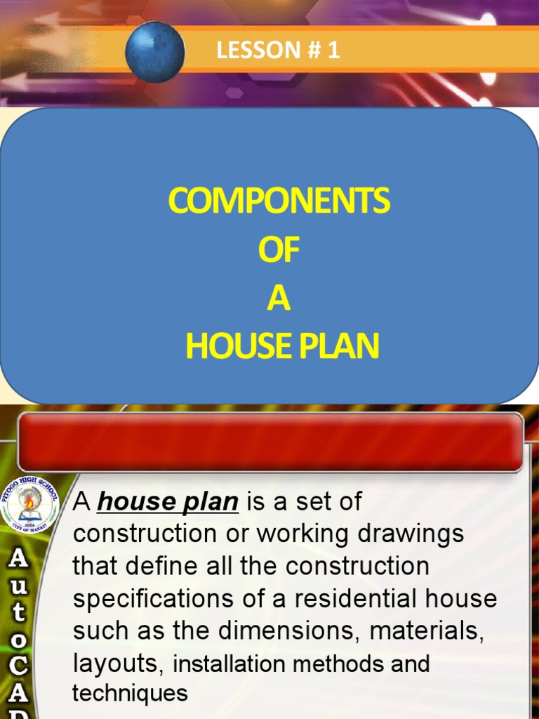 Components of House Plan | PDF | Door | Plumbing
