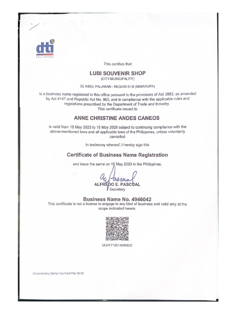 This Certifies That | PDF