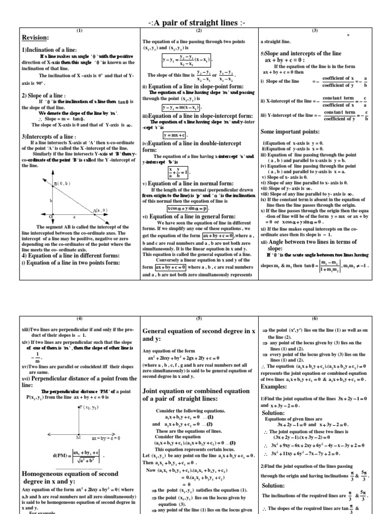 A Pair of ST - Lines | PDF | Line (Geometry) | Cartesian Coordinate System