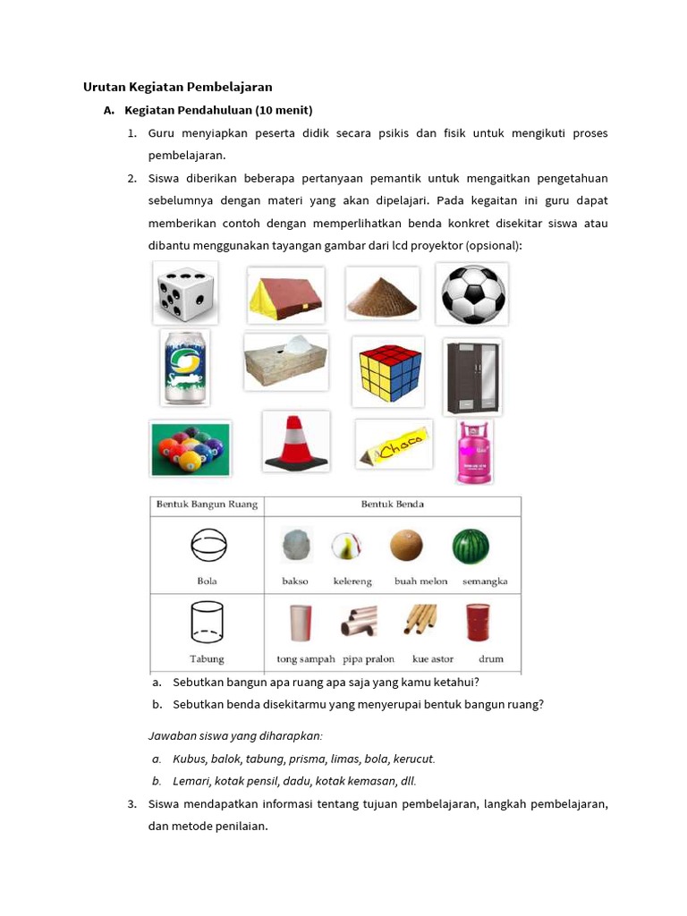 Detail Pertemuan - Mengidentifikasi Ciri-Ciri Prisma, Tabung, Limas ...