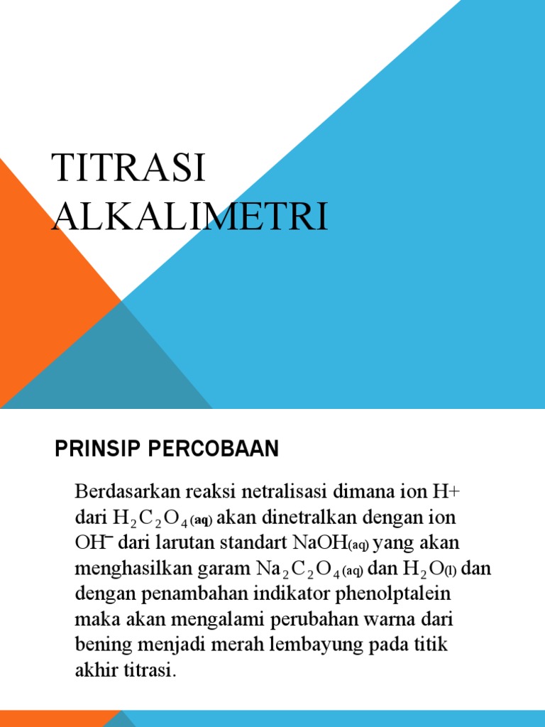 Titrasi Alkalimetri | PDF