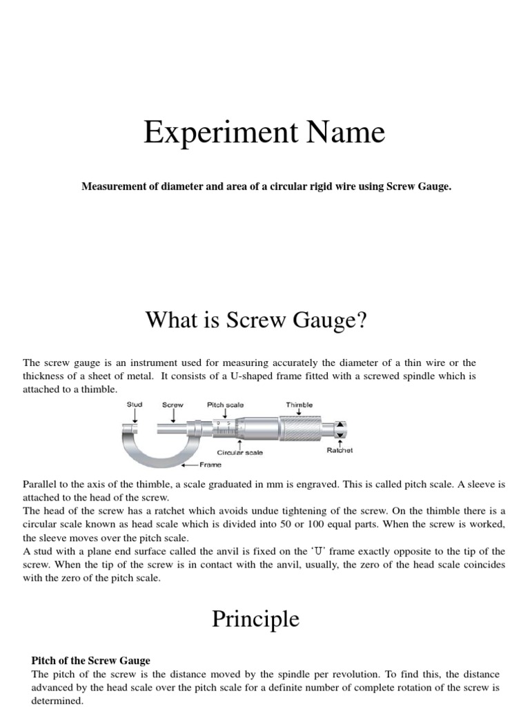 2. Screw Gauge | PDF