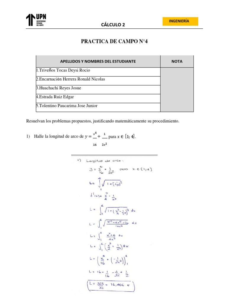 Practica de Campo Semana 04 Grupo 07 | PDF