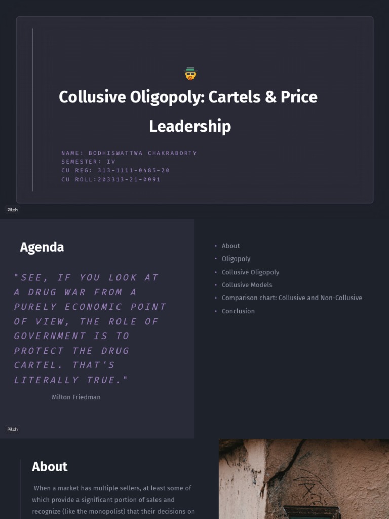 Collusive Oligopoly: Cartels & Leadership | PDF | Oligopoly | Profit ...