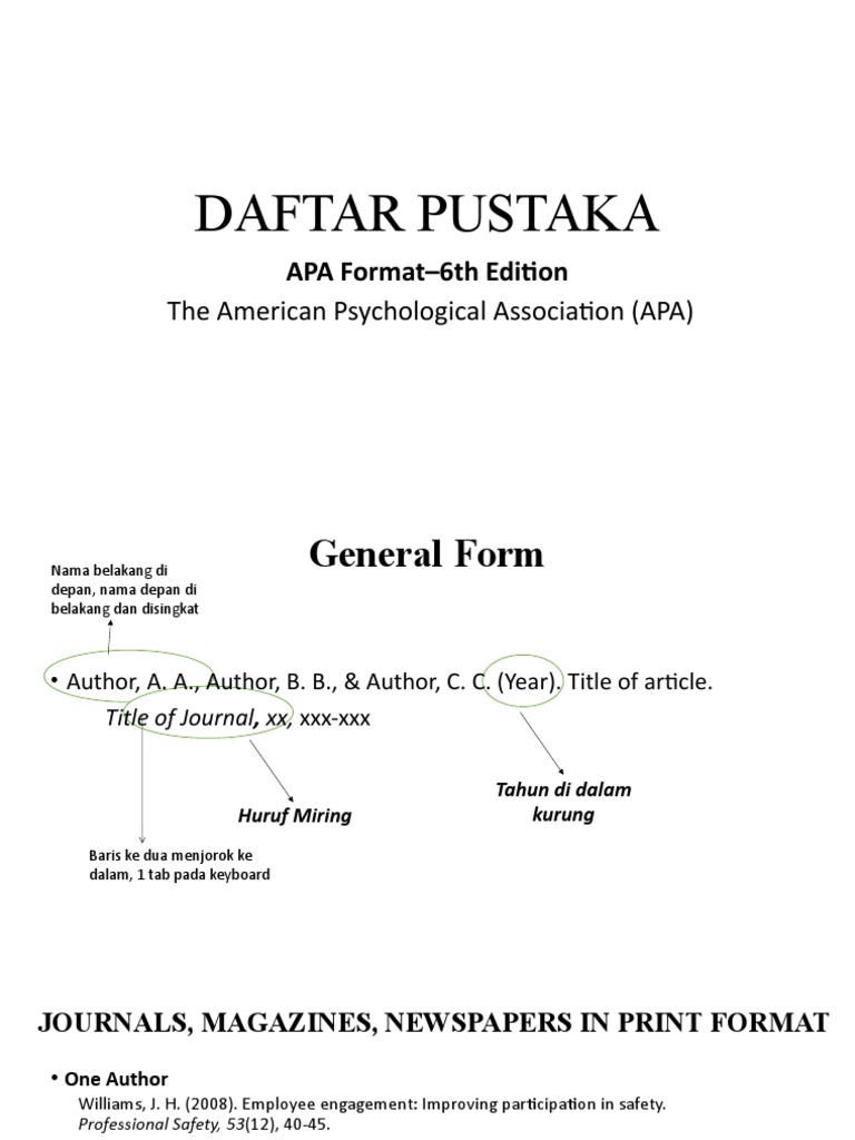 MODUL 4B - DAFTAR PUSTAKA APA 6TH | PDF | World Wide Web | Internet & Web