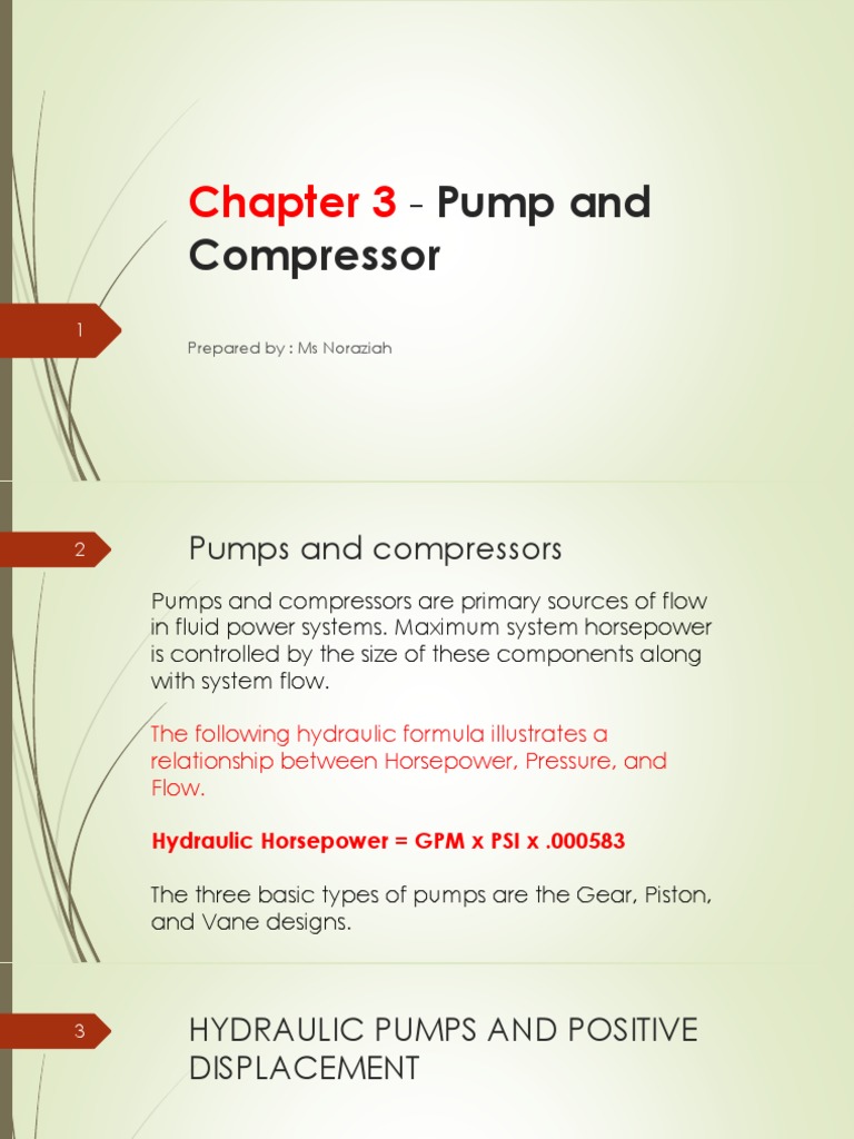 Pumps and Compressors Overview | PDF | Pump | Pressure
