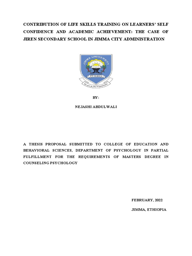 An Nejashi Al Thaqafi 2022 Research Proposal | PDF | Self Efficacy ...