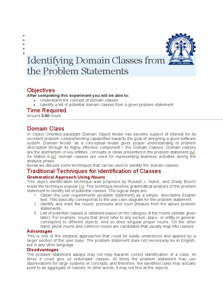 Expt 5 Domain Classes | PDF | Conceptual Model | Noun