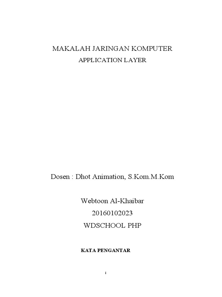 Makalah Jaringan Komputer - 2 | PDF