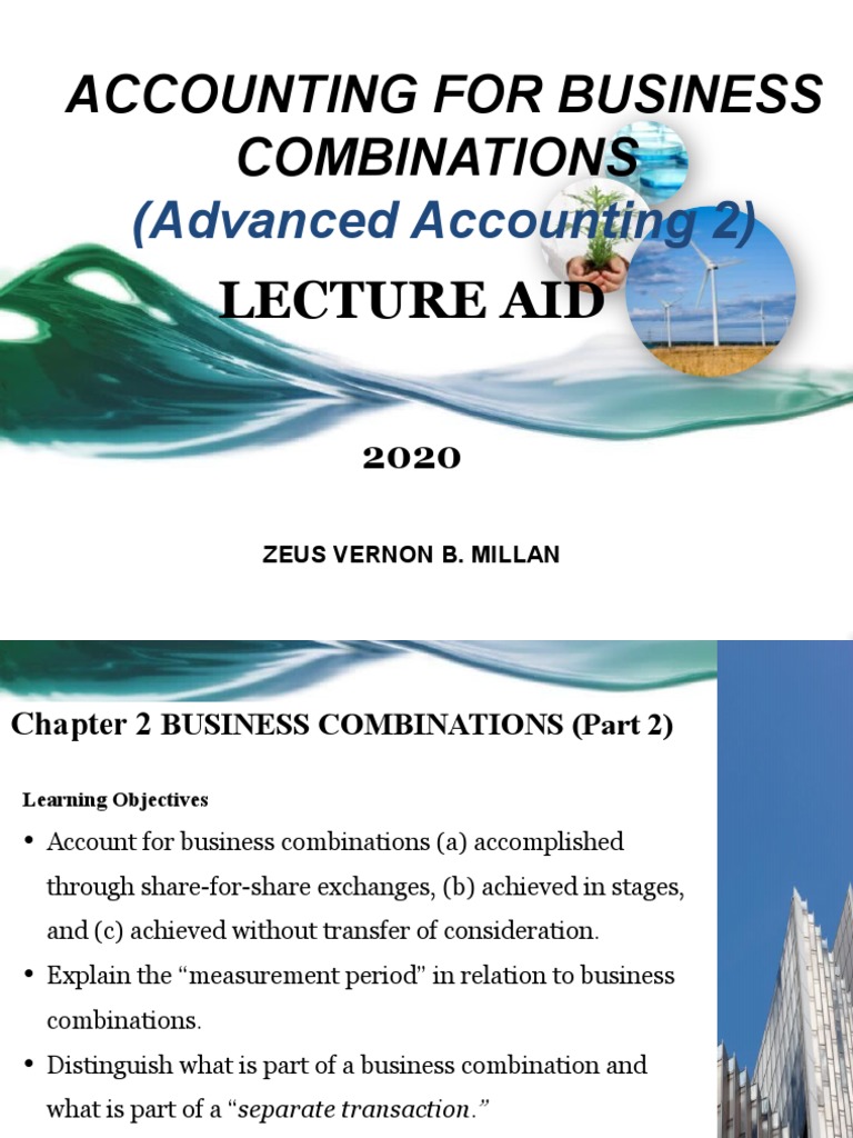 Chapter 2 Business Combinations Part 2 | PDF | Investing | Equity (Finance)