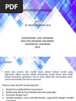 Model Data Panel Dinamis - BJ | PDF | Metode & Bahan Ajar