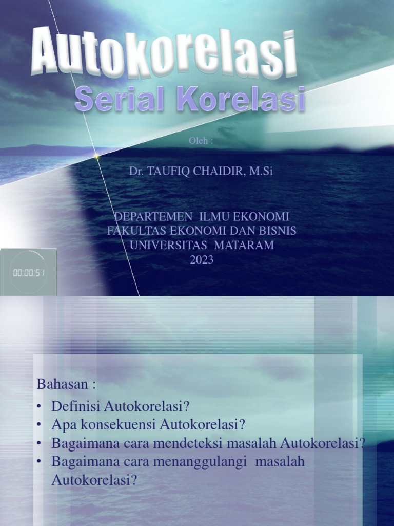 Materi-Deteksi Autokorelasi | PDF