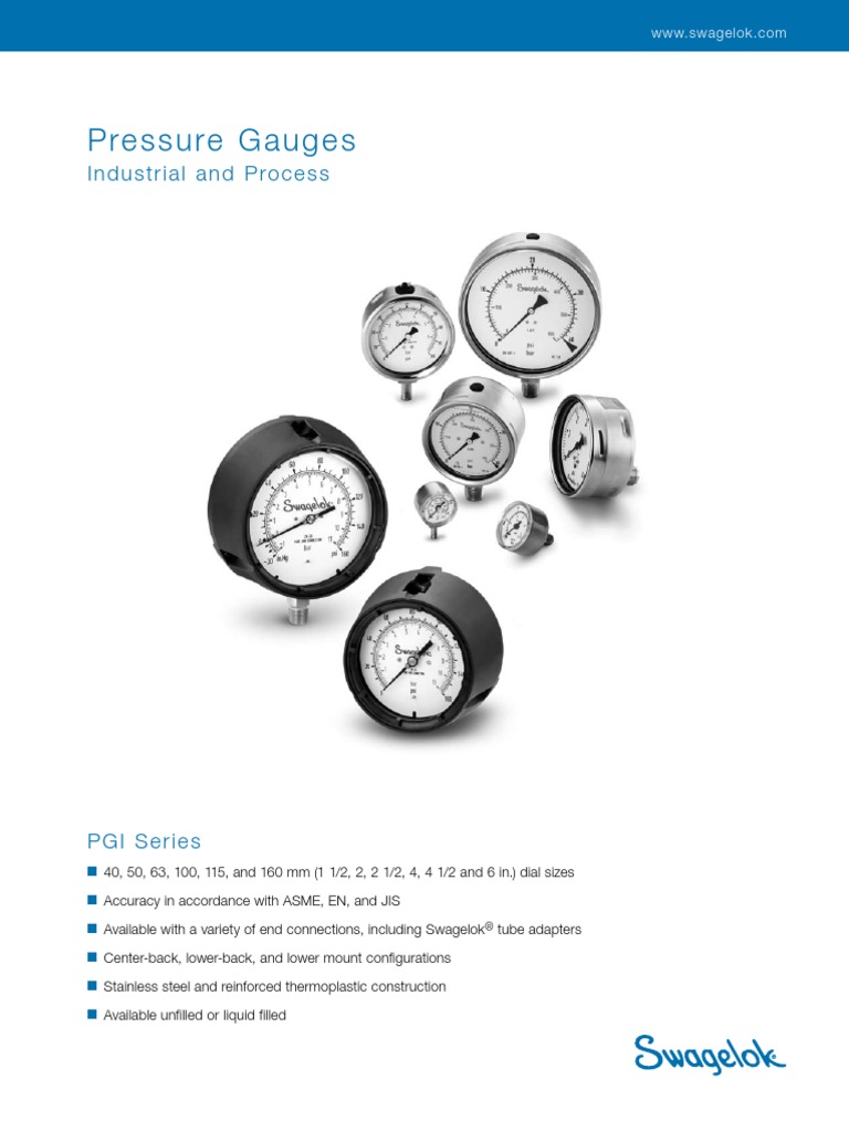 Swagelok Pressure Indicator | PDF