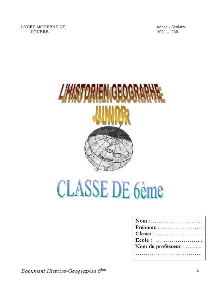 HIST GEO 6è | PDF