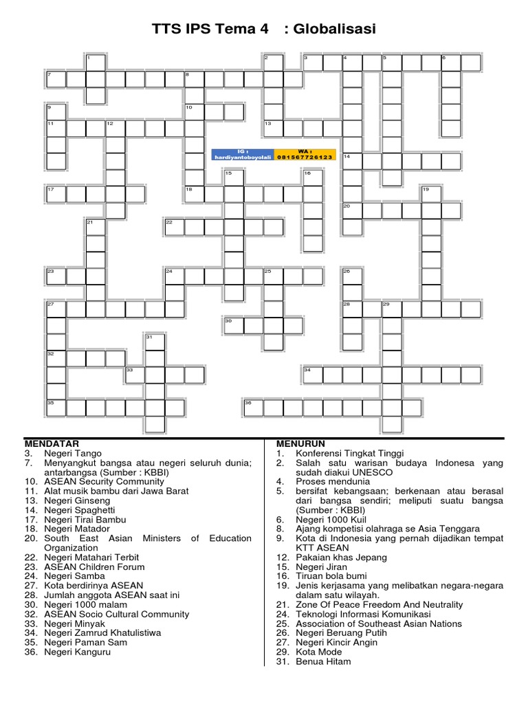 TTS IPS TEMA 4 - Globalisasi | PDF