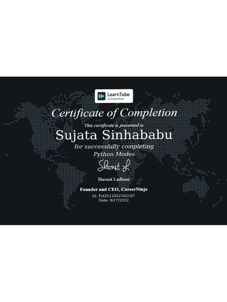 Certificate by LearnTube 1 | PDF