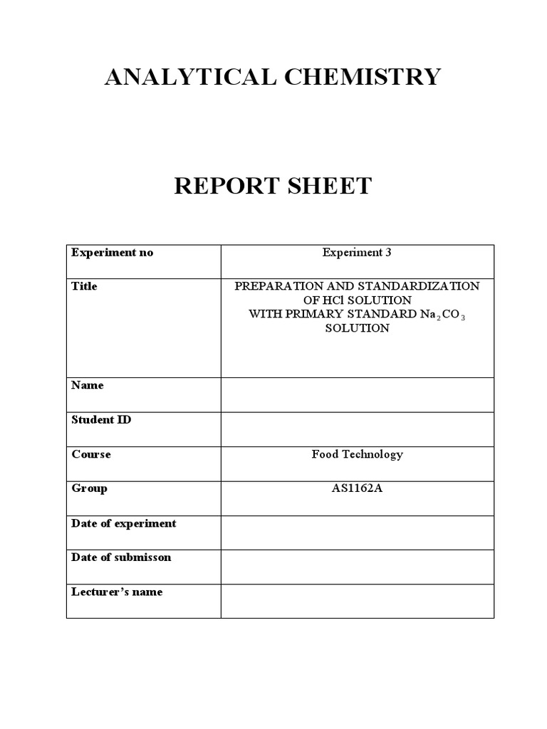 Lab Sheet CHM256 Exp 3 | PDF | Titration | Chemistry