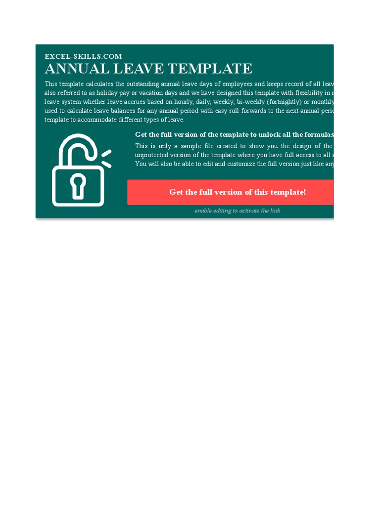 Annual Leave Sample | PDF | Accrual | Employment