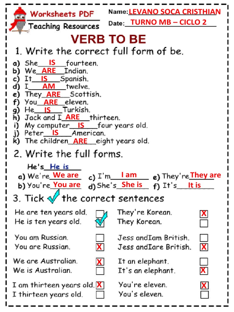 Tare de Inglés - Semana 2 | PDF