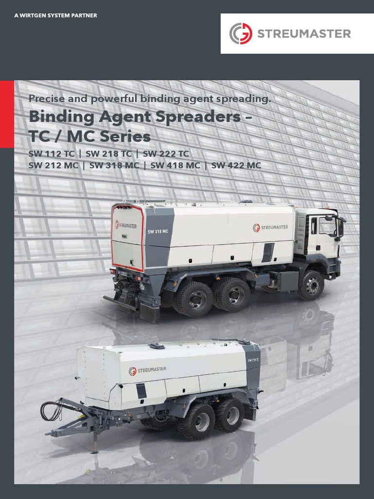 Binding Agent Spreaders - TC / MC Series | PDF | Mechanical Engineering | Manufactured Goods