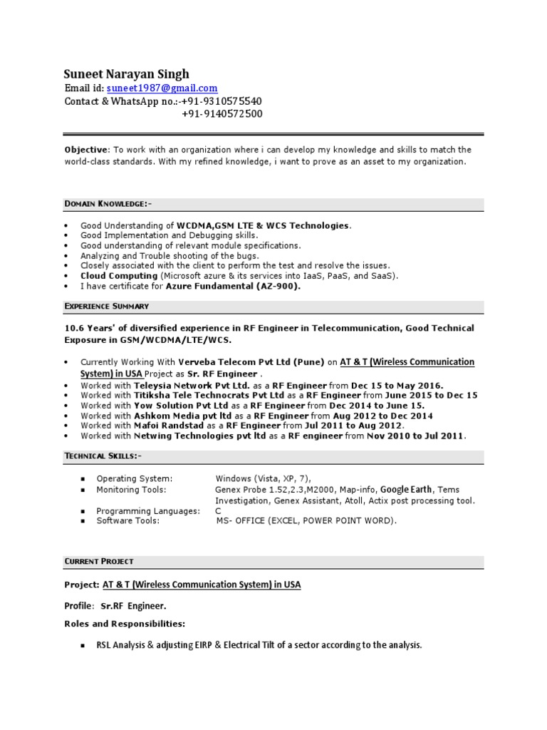 Suneet Narayan Singh (Updated CV), N | PDF | Microsoft Azure | Cloud Computing