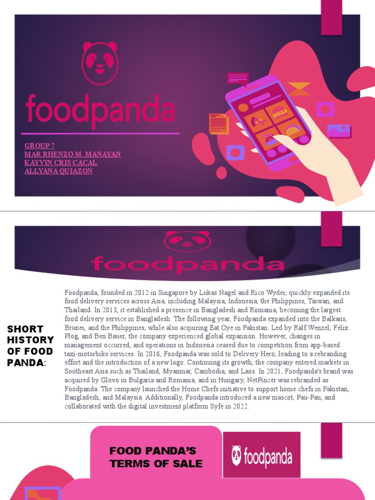 Group 7 Foodpanda | Download Free PDF | Business | Service Industries