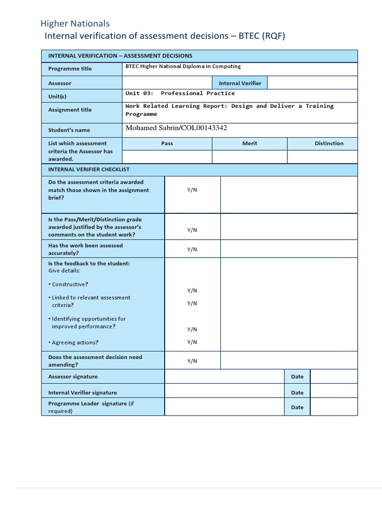 HND Computing Professional Practice 2022 Online Batch | PDF