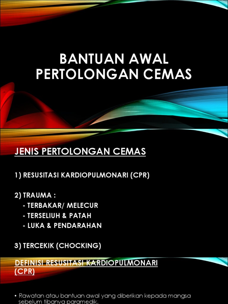Bantuan Awal Pertolongan Cemas | PDF