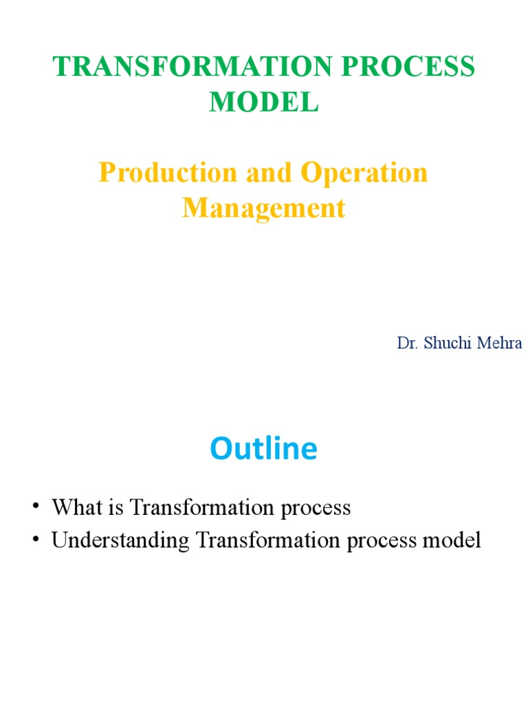 Transformation Process Model | PDF | Information | Customer