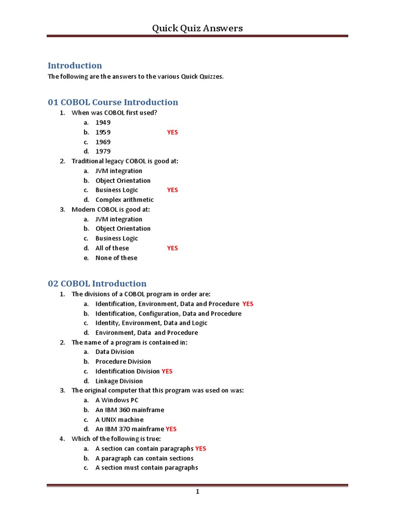 Quick Quiz Answers Eclipse Pdf Method Computer Programming Class Computer Programming