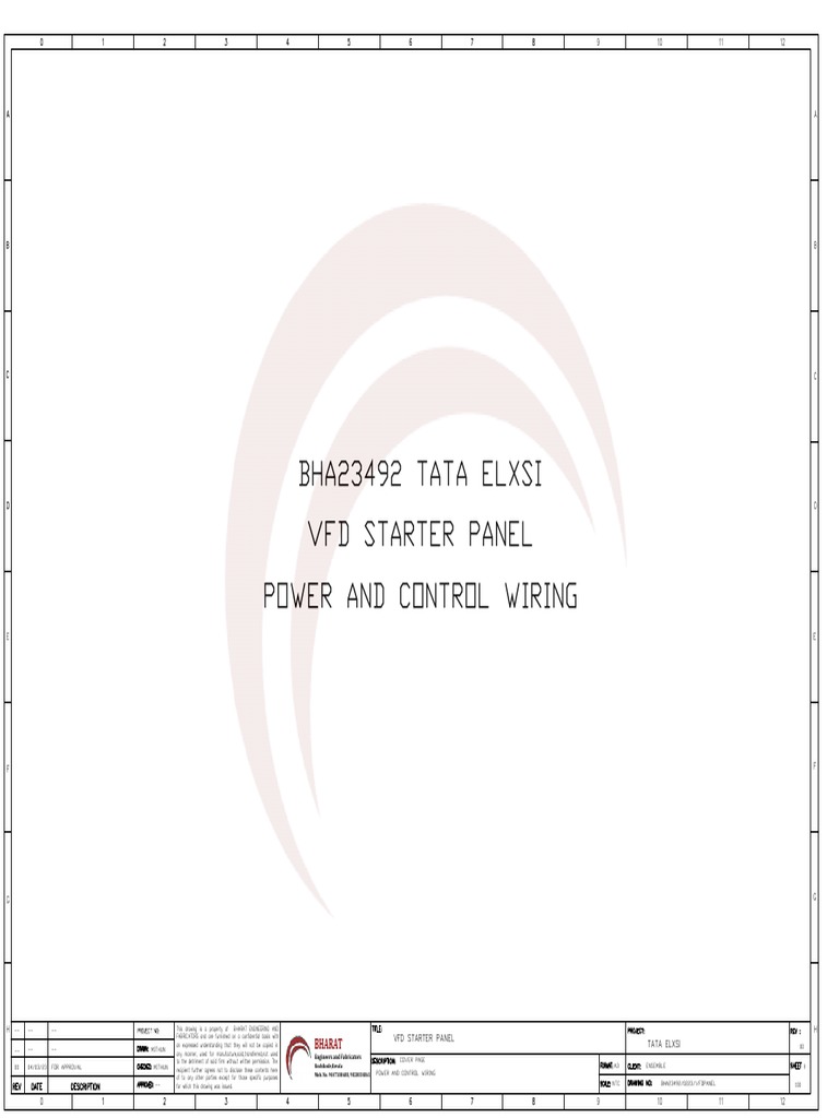 Bha23492 Tata Elxsi Ensemble VFD Panel CW R0 04-03-23 | PDF