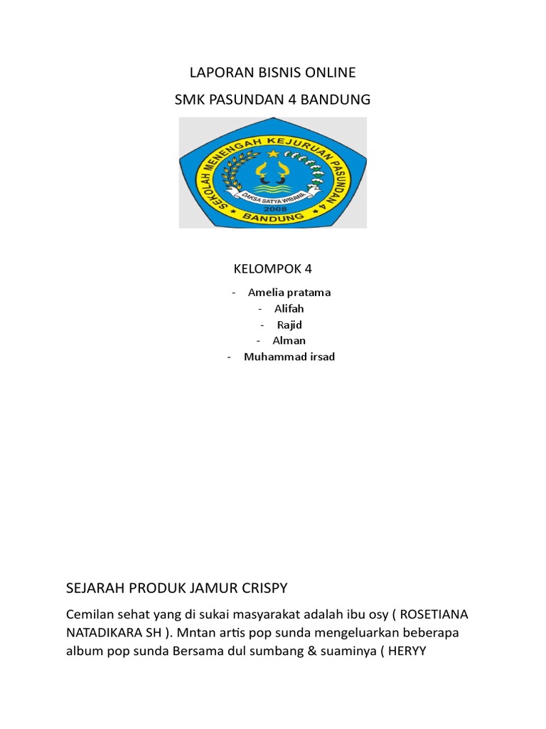 Laporan Bisnis Online Kelompok 4 11 BDP 2 | PDF