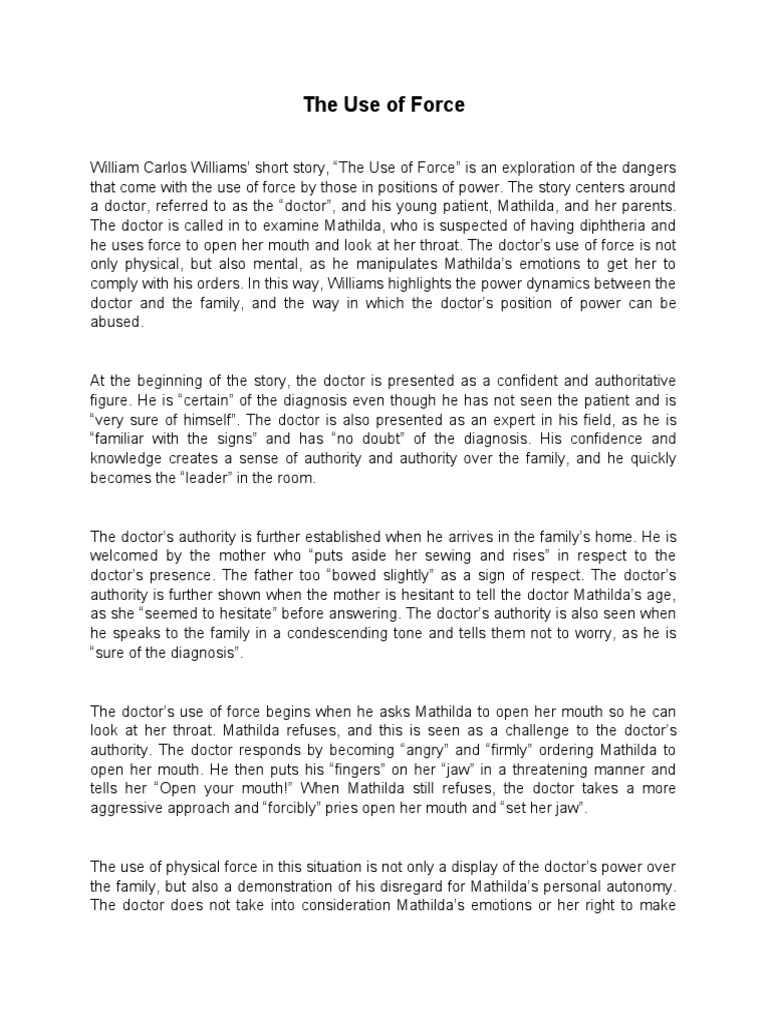 The Use of Force | PDF