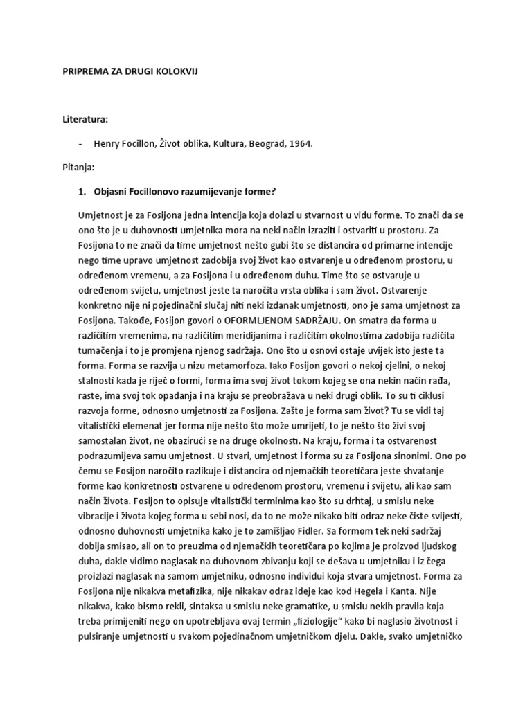 Priprema Za Drugi Kolokvij | PDF