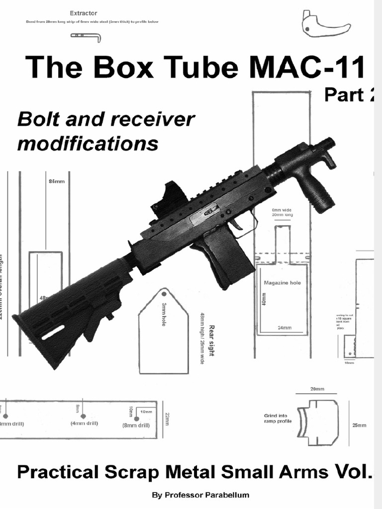 Box Tube MAC-11 Build Guide Part 2 | PDF | Equipment | Firearms