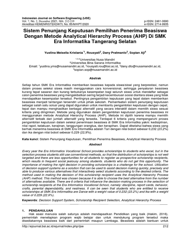 Jurnal BSI | PDF