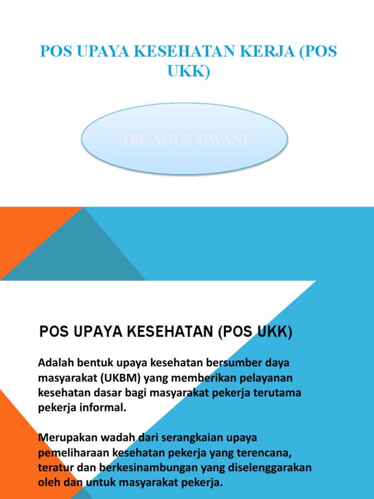 Pos Upaya Kesehatan Kerja Pos Ukk | PDF