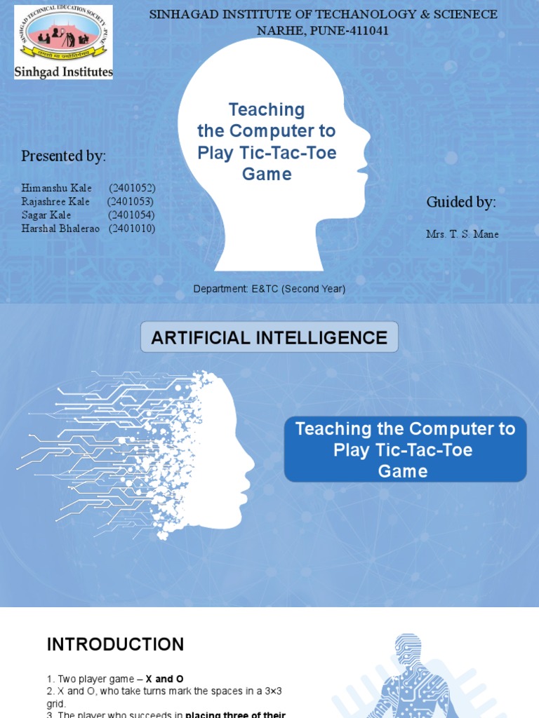 AI Teaching The Computer To Play Tic Tac Toe | PDF
