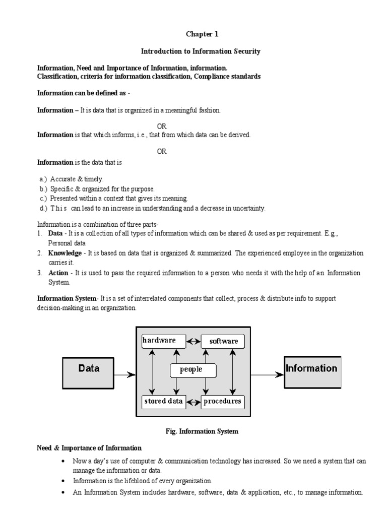 Chap 1 Nis | PDF | Information Security | Classified Information