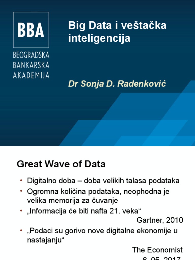BigData_Vestacka inteligencija | PDF