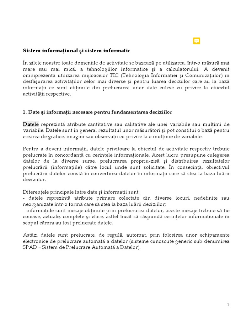 Sistem Informational1 | PDF
