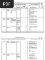 Risk Assesment For Formwork Activity | PDF | Risk | Hazards