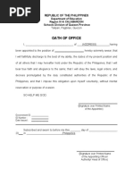 Oath of Office CS Form No. 32 Revised 2025 | PDF