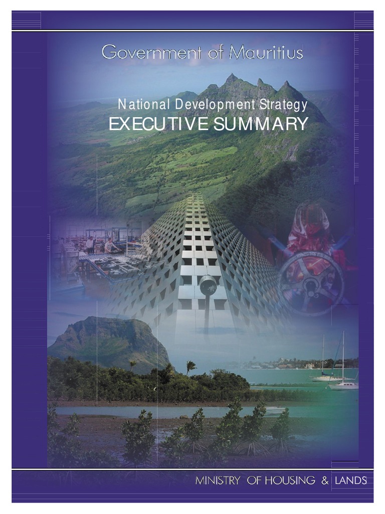 Executive Summary: National Development Strategy | PDF | Sustainability ...