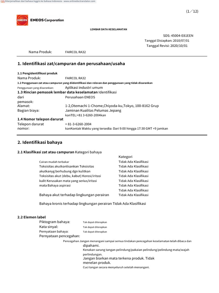 Faircol Ra32 E81een - En.id | PDF