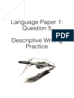 Descriptive Writing for AQA Paper 1 Q5 | PDF | Language Arts & Discipline