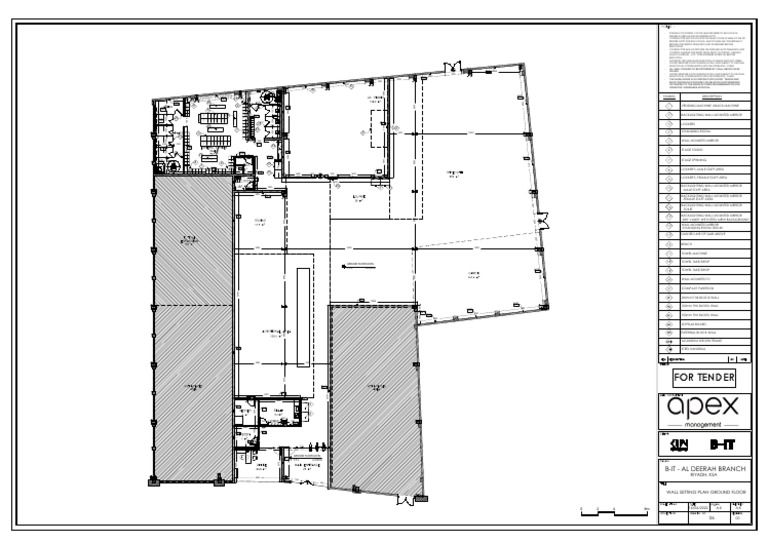 03 Wall Setting Plan - Al Deerah | PDF | Building Engineering ...