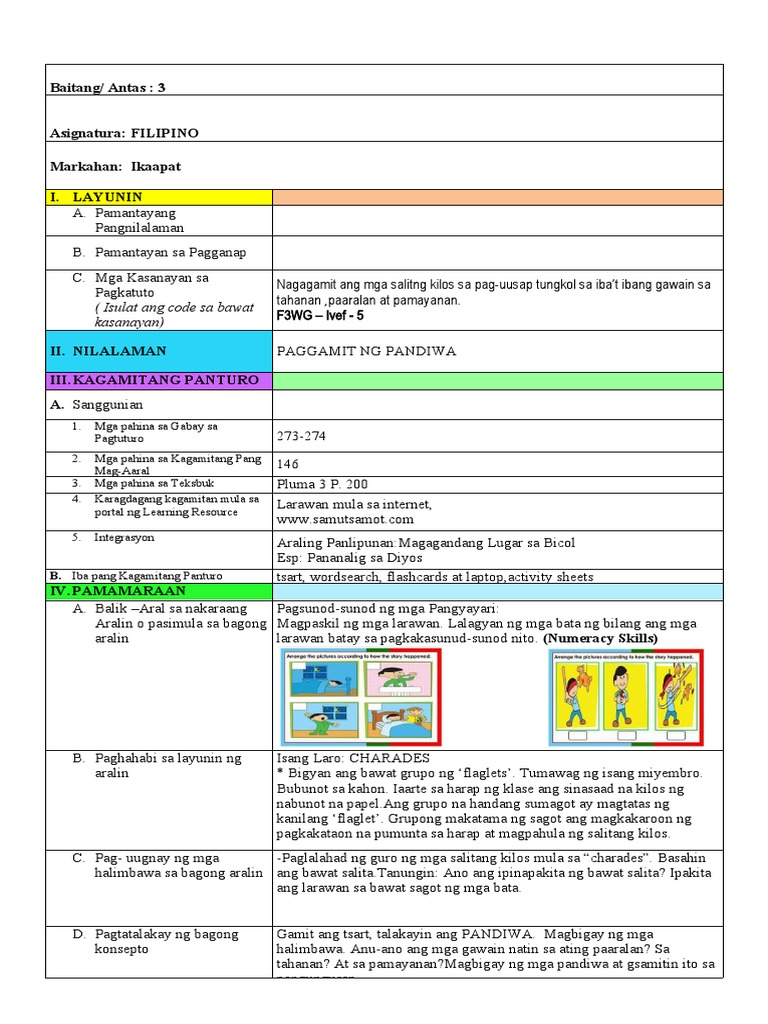 DLP Filipino 3 | PDF
